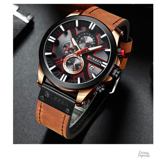 Relógio Masculino Luxo Curren 8346 - Com estojo - Várias Cores ...
