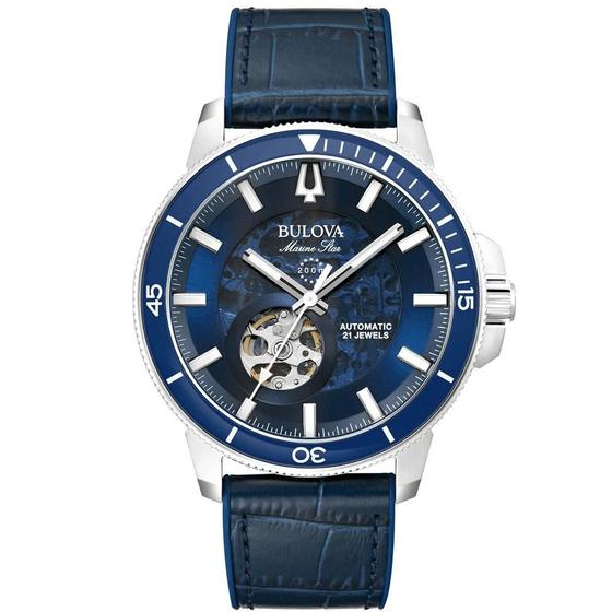 Relógio Masculino Marine Star Bulova Azul 96A291N - Relógio Masculino ...