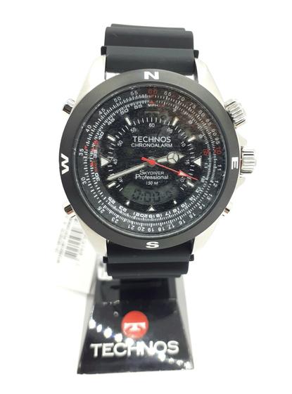 Relógio Masculino Preto/Prata Skydiver Technos - WT20561/8P - Relógio Masculino - Magazine Luiza