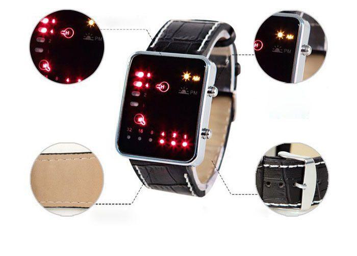 Relógio Masculino Pulso Sport Led Digital Sistema Binário - CL ...