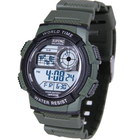 Relógio Masculino Xufeng Digital Esportivo Tamanho Médio a Prova Dágua ...