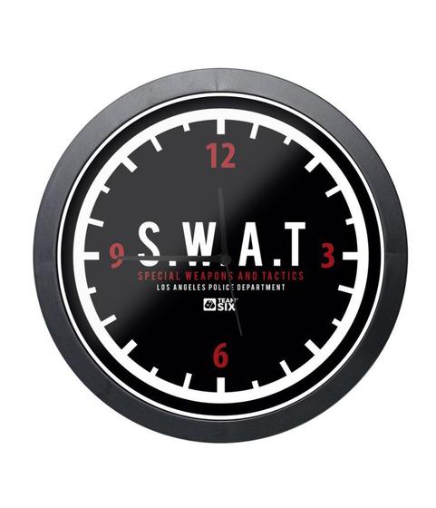 Relógio Militar de Parede SWAT Preto - Team Six - Relógio / Despertador ...