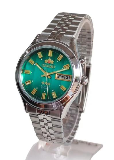 Relógio Orient Automático 21 Jewelis verde - Relógio Masculino ...