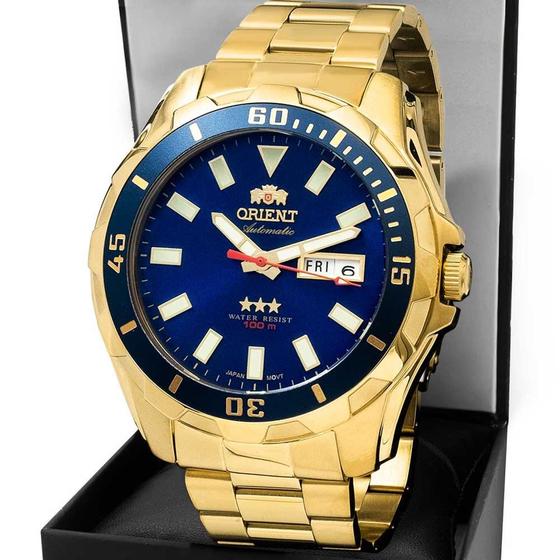 Relógio Orient Masculino Automático Três Estrelas 469GP078FD1KX ...