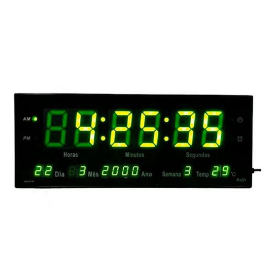 Relógio Parede Led Digital Gigante 36cm Data Temperatura - maisDivas ...