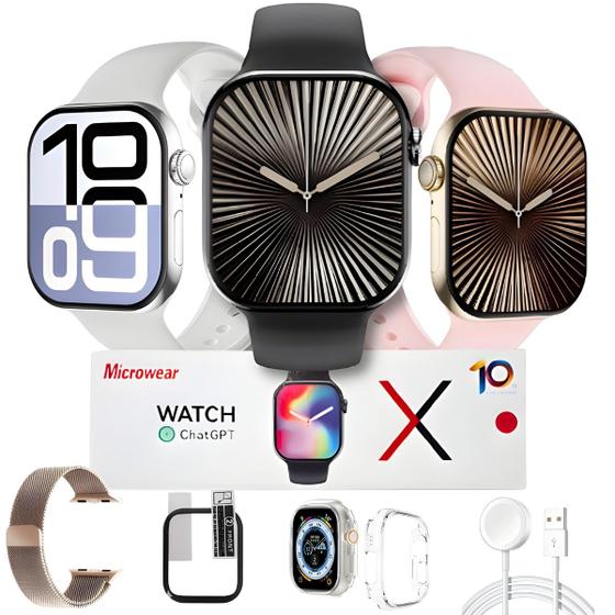 Relógio Smart Watch W10 Original Microwear Lançamento 2025 Tela Oled ...