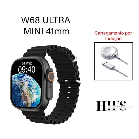 Relogio Smart watch W68 Mini 41mm Ultra Series 8 Lançamento 2023 - HV ...
