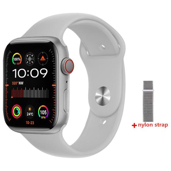 Relógio Smartwatch Hw69 Pro 2024 Tela Amoled 49mm ChatGpt C/ 2 ...