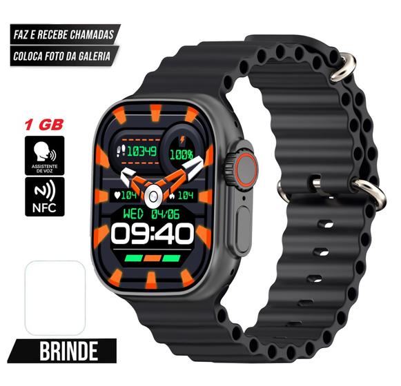 Relógio Smartwatch Infinity Series 9 W69 49mm NFe Troca Foto Faz Recebe ...