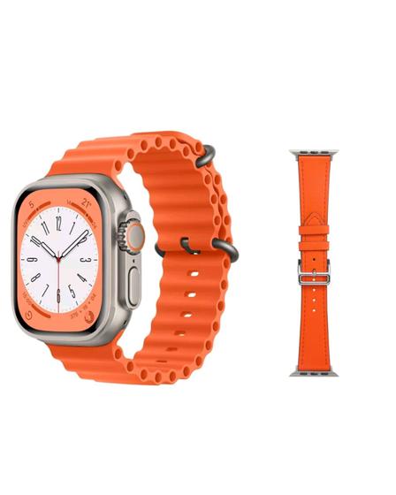 Relógio Smartwatch Inteligente Amax Ultra 2023 49mm Com 2 Pulseiras ...