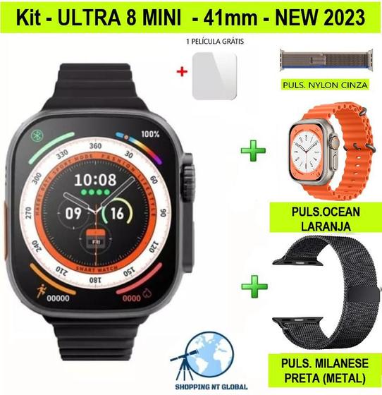 RELÓGIO SMARTWATCH MINI ULTRA 8 MINI - 41mm - NEW2023 SÉRIE 8 - ULTRA8 ...
