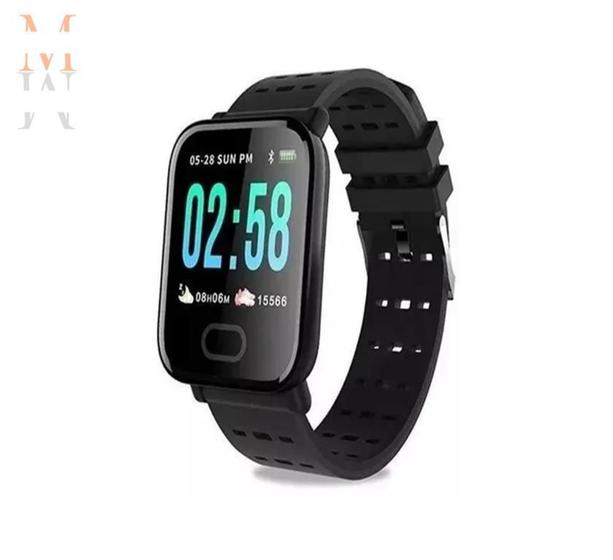 Relógio Smartwatch Pressão E Monitor Cardíaco Sport Mtr-23 - Tomate ...