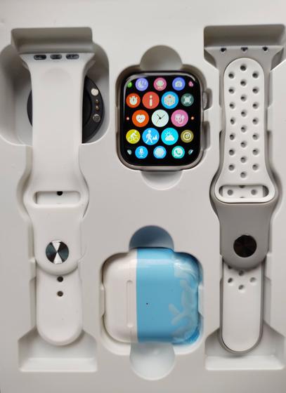 Relógio SmartWatch Pro-max X8 Kit Fone Bluetooth e Pulseiras - Big ...