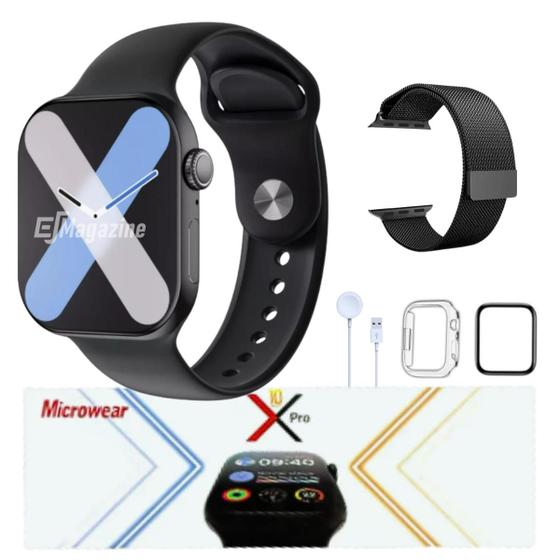 Relógio Smartwatch S10 PRO Series 10 Preto Feminino Masculino 2 ...