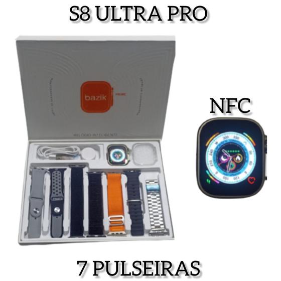 Relógio Smartwatch S18 Ultra PRO com NFC Para Pagamento Por Aproximaçao ...