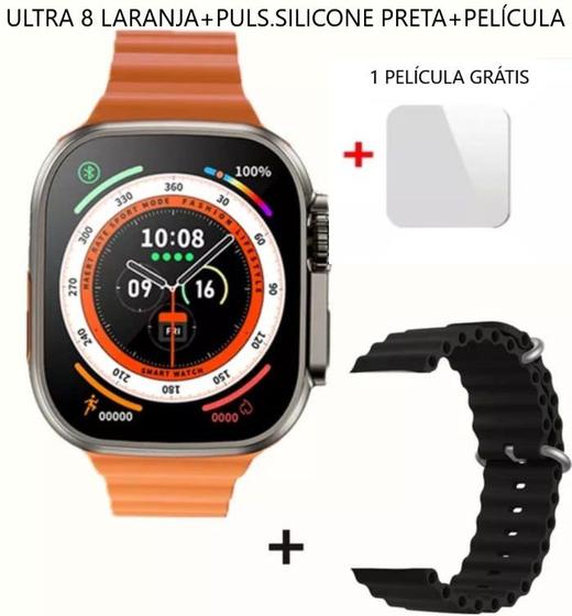 Relógio Smartwatch Ultra 8 Série 8 Esportivo Nfc 1.91 Tela Amoled ...