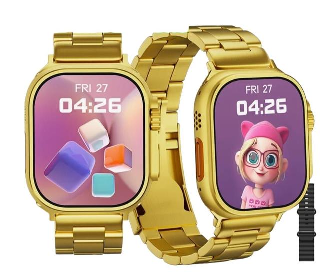 Relógio Smartwatch Ultra Pro Série Especial Gold Nfc Gps Dourado ...