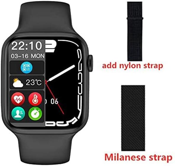 Relogio SmartWatch W28 Pro Tela Infinita Lançamento NFC, Puls. Milanese ...