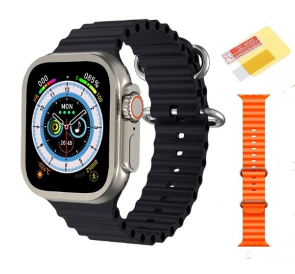 Relogio Smartwatch W68 Ultra Max Faz Recebe Chamadas Baixa Foto ...