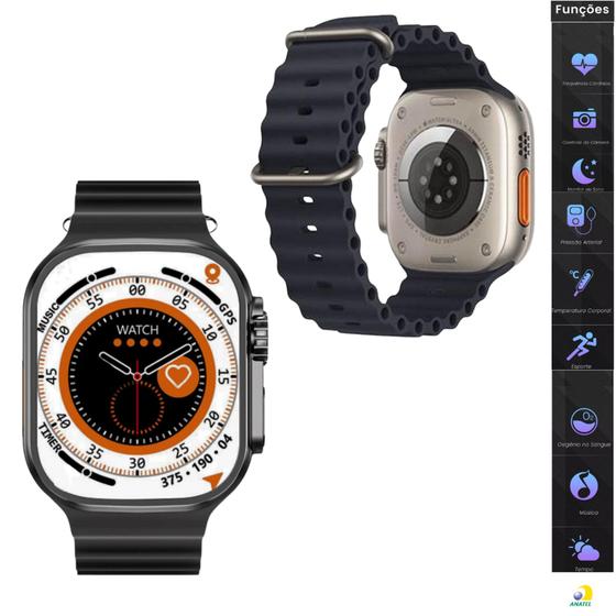 Relógio Smartwatch Ws Ultra Original 49mm Gps Lançamento Nf - Preto ...