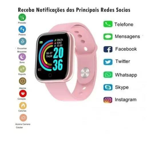 Relógio Smartwatch Y68 Android iOS Bluetooth - SmartBracelet ...