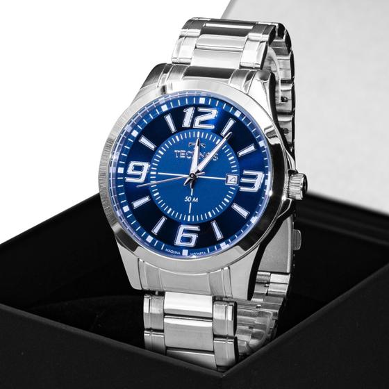 Relogio Technos Masculino Sport Prata Resistente Agua 50m - Techonos ...
