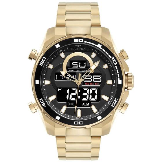 Relógio Technos Premium DigiTech Masculino Com Mostrador Detalhado ...