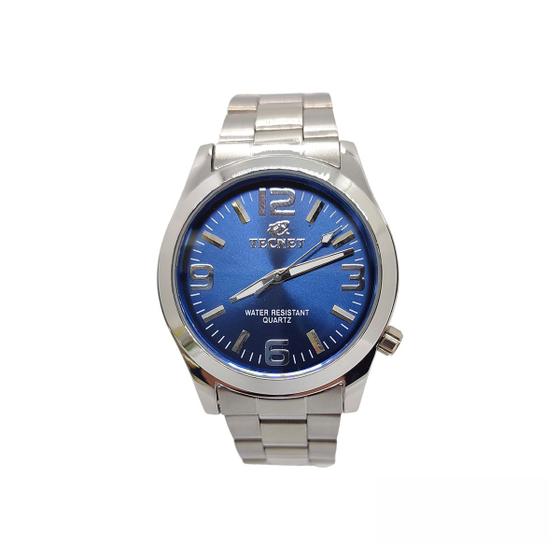 Relógio Tecnet Analógico Prateado Masculino Resistente Água - Relógio ...