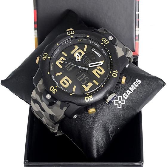 Relogio X-Games Anadigi Masculino Grande Militar - Relógio Masculino ...