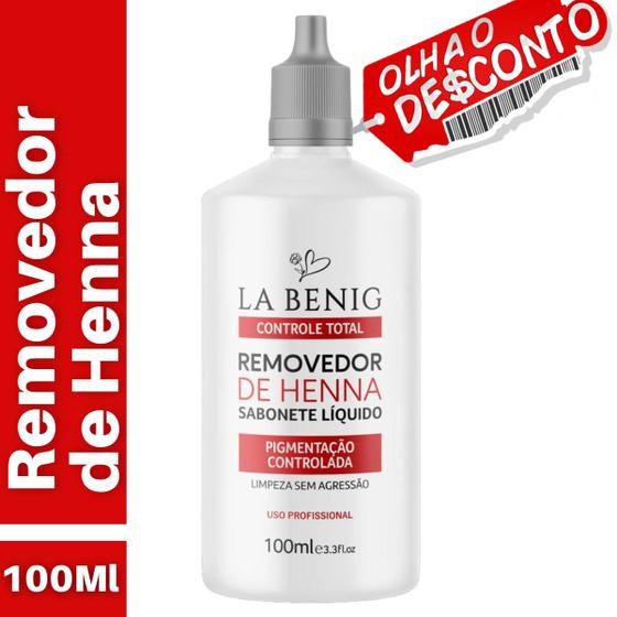 Removedor de Henna Sobrancelhas La Benig 100ML - Tinta e Henna para ...