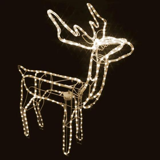 Rena Natalina Com Led Amarelo E Movimentos Macho Global - Decoração de ...