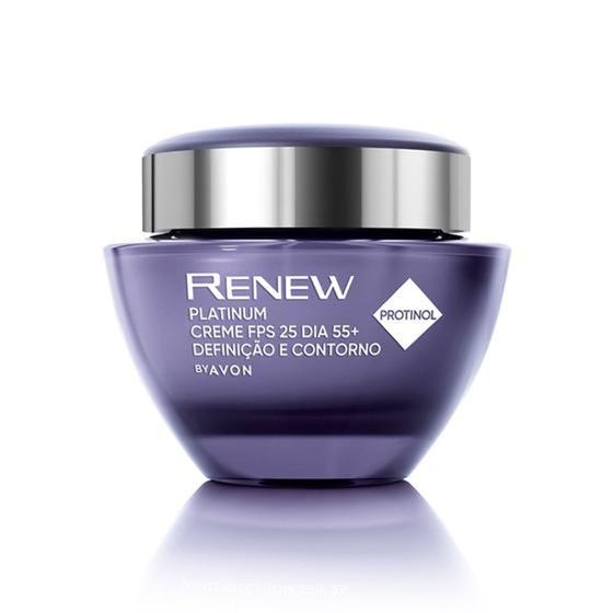 Renew Platinum Creme DIA Definição e Contorno 55+ FPS25, 50g - Avon ...