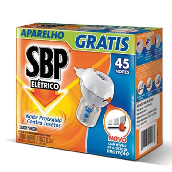 Repelente Elétrico Líquido SBP Noites Tranquilas Aparelho + Refil 35ml ...