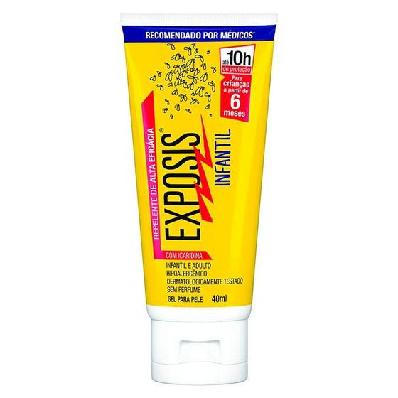 Repelente Exposis Gel Infantil 40ml - Repelente para Bebê e Infantil ...