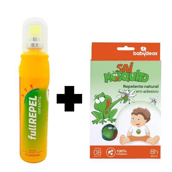 Repelente Infantil Fullrepel+Sai Mosquito C/8 Adesivos - Just Water ...
