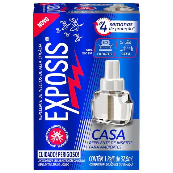 Repelente Líquido Elétrico Exposis Casa Refil 32,9ml - Repelente ...