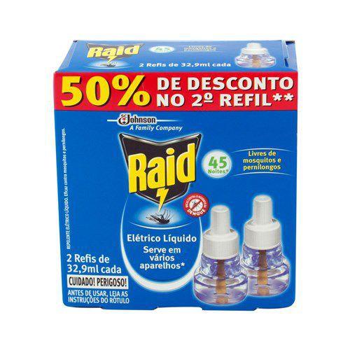 Repelente Raid Liquido 1 Aparelho + 1 Refil 32,9Ml - Repelente ...