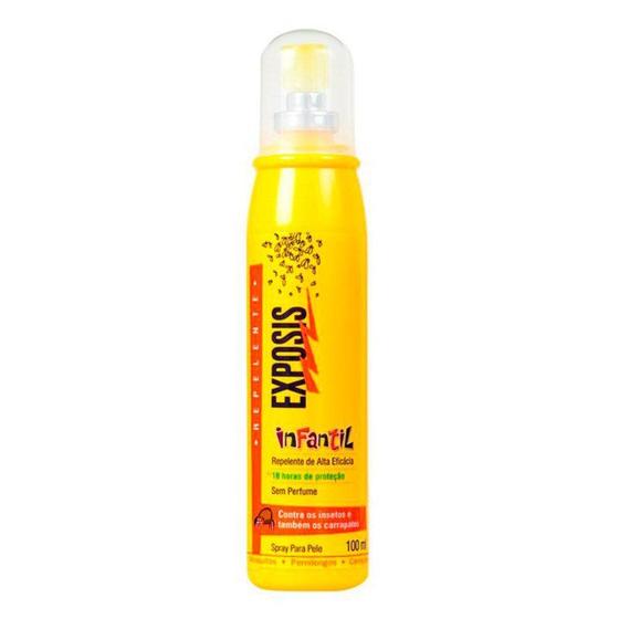 Repelente Spray Exposis Infantil 100ml - Repelente para Bebê e Infantil ...