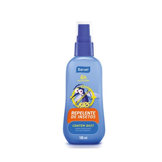 Repelente Spray Infantil Kids Mosquitos Dengue Baruel 100ml - Repelente ...