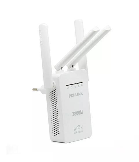 Repetidor Extensor Wifi Amplificador Sinal Internet Wireless Branco ...
