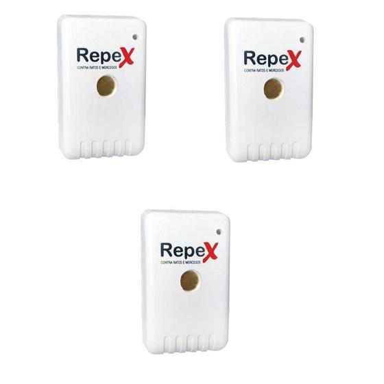 repex repelente eletrônico ratos e morcegos alcance 200m² c/ 3 unidades ...
