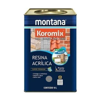 Resina Acril.agua Cinza Montana 18l - Resina Acrílica - Magazine Luiza
