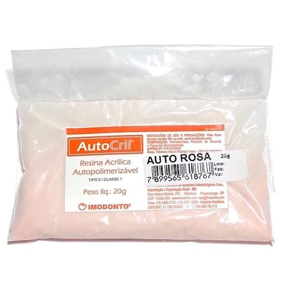 Resina Acrílica Autopolimerizável Pó AutoCril Rosa 20g - Imodonto ...