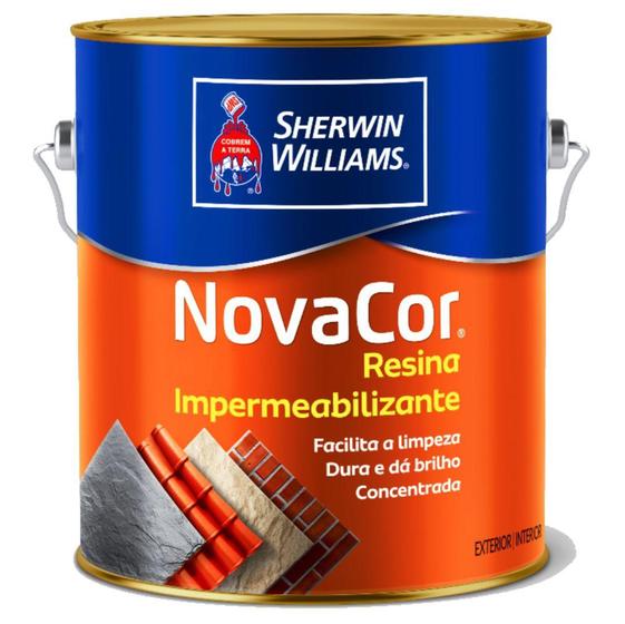 Resina acrílica impermeabilizante base solvente 3,6l incolor novacor ...