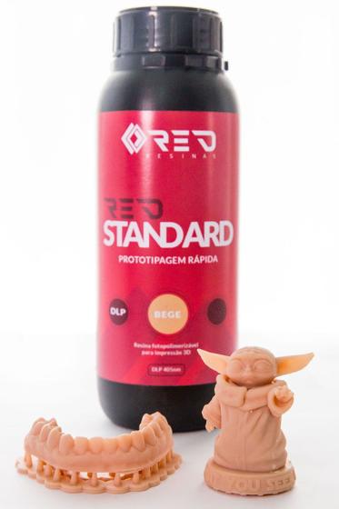 Resina Impressão 3d Prototipo/Modelo RED Stand. 500g Premium - Red ...