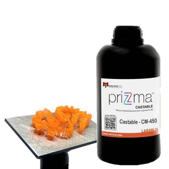 Resina Para Impressão 3D- Prizma Cm450 Castable 500G Lcd/Dlp ...