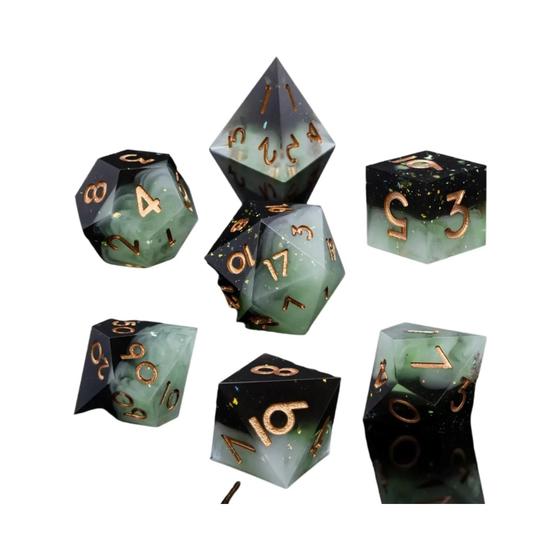 Resina Sharp Edge DND Dice Set, Dados para Dungeons and Dragons, Role ...