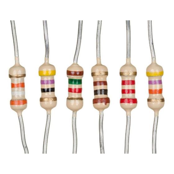 Resistor 1k CR25 1/4W 5% C/ 10 Unidades - JPX Tech - Kit Ferramentas ...