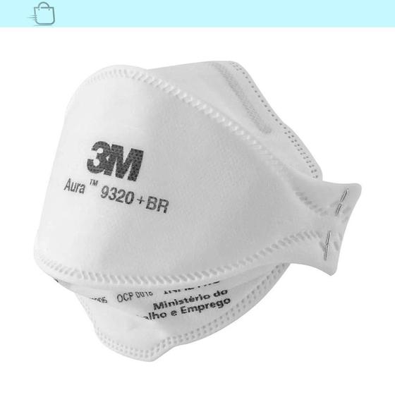 Respirador Descartável 3M Aura 9320+BR Classificação PFF 2 Indicada ...