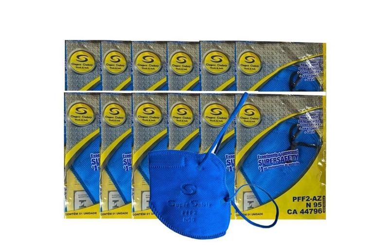Respirador Pff2 Máscara Azul Kit 25 Un Super Safety Elastico - Máscara ...